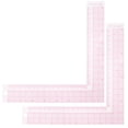 BESTYASH Garment Pattern Ruler 2Pcs Pink Plastic L Square Curve for and ...