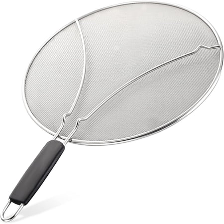 Splatter Screen for Frying Pan - Stops Almost 100% of Hot Oil Splash ...