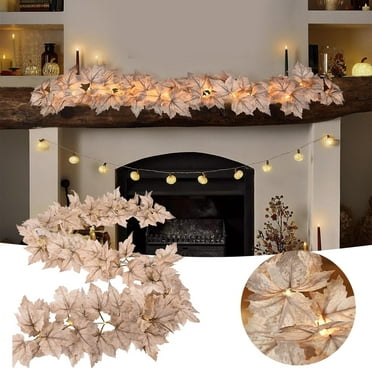 Valery Madelyn 6Ft Pre-Lit Fall Garland Lighted Harvest Garland with ...