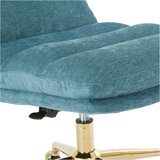 OSP Home Furnishings Legacy Office Chair in Olive Fabric with Gold Base ...