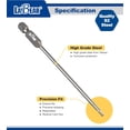 UYGDUY-- 10pc SAE 4 inch long, 1/4" Shank Hex Head Allen Wrench ...
