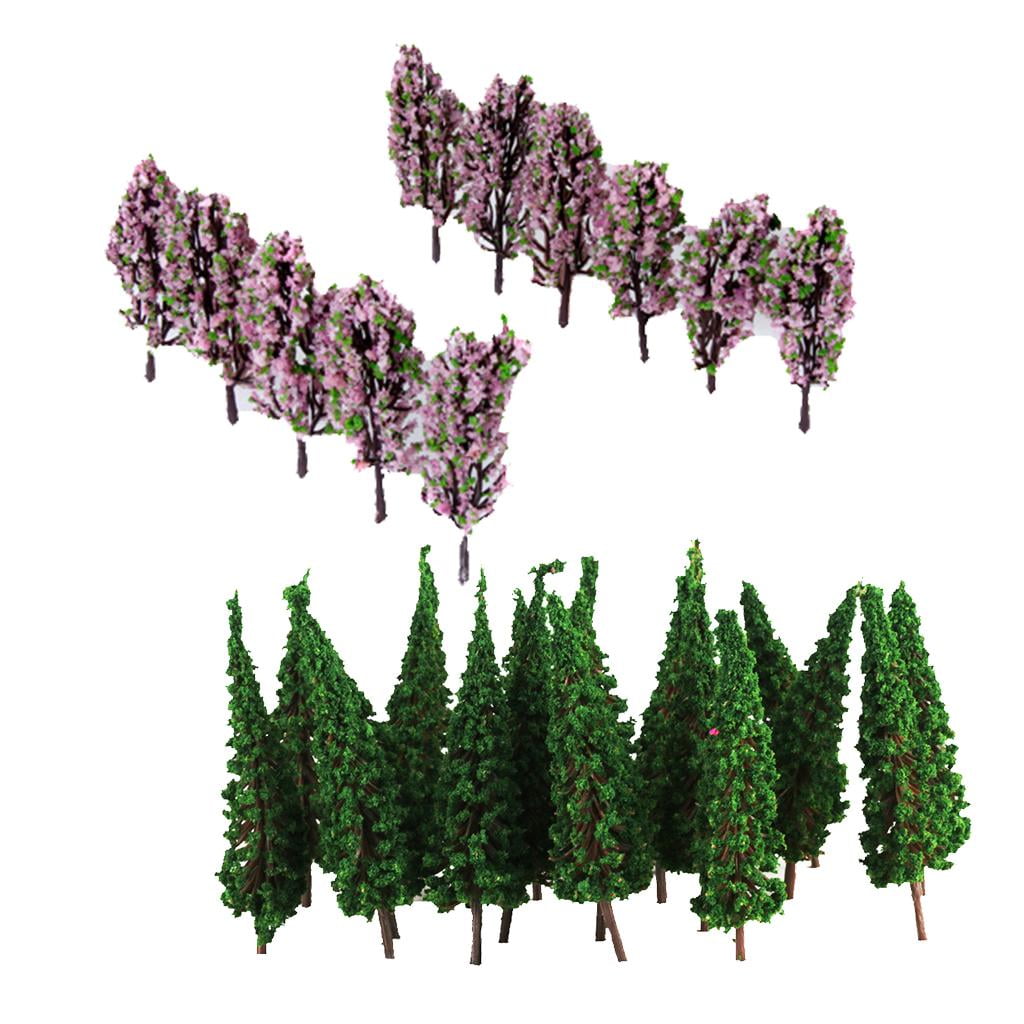 Árboles Modelo Hugo Árboles en Apariencia de Pagoda Tren Paisaje del Ferrocarril | Bodega ...