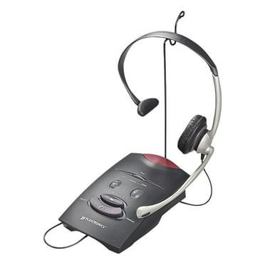 Plantronics, PLNAUDIO478, Audio 478 Corded Headset, 1, Black,Chrome ...