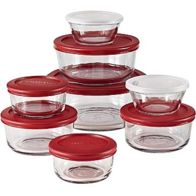 Anchor Hocking Food Storage Set 16-Piece - Walmart.com