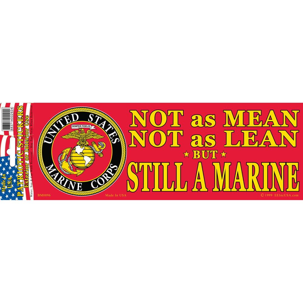 USMC Still A Marine Bumper Sticker 3-1/4"X9" - Walmart.com