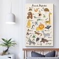 Affixzi Animal Alphabet Poster, Wall Poster, Art Picture Print, Modern ...