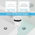 Tub Stopper Bathtub Drain Stopper Cover, Bathroom Tub Plug with 3/8 in ...
