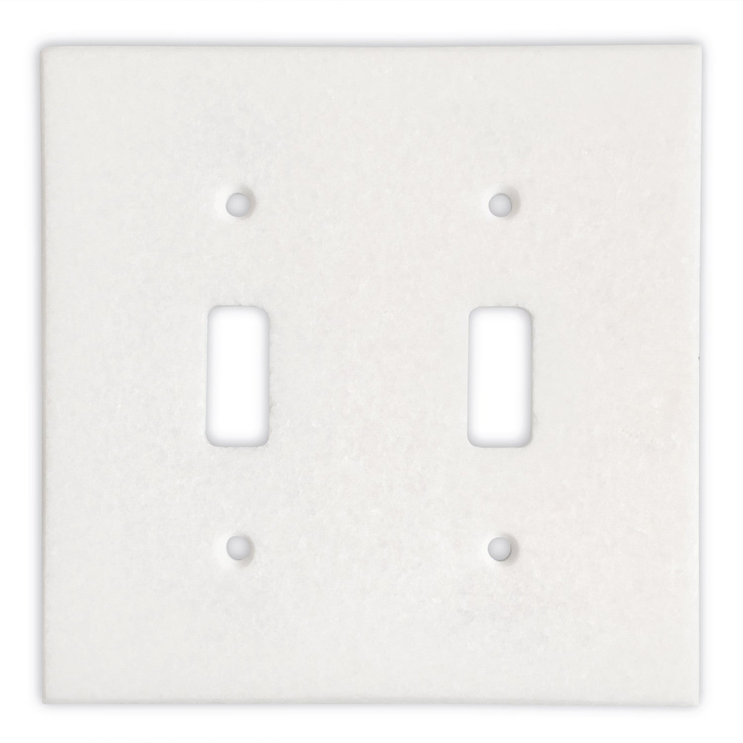 Thassos White Marble Double Toggle Switch Wall Plate / Switch Plate ...