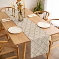 Boho Moroccan Table Runner - 120 Inch Long Vintage Morocco Quatrefoil ...