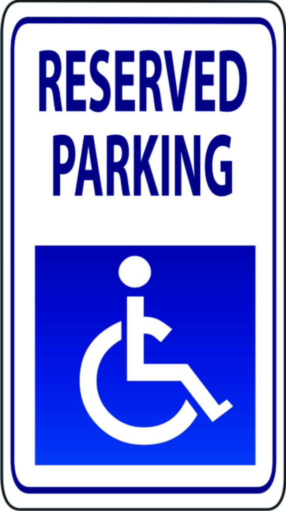 Home Wall Decals Reserved Parking Disabled Road Bedroom Stickers DIY ...
