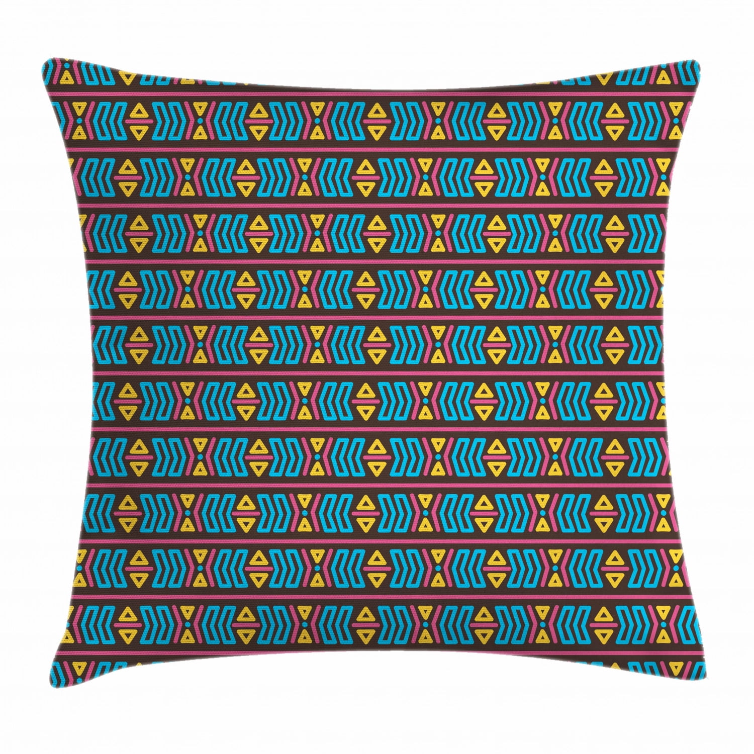 Aztec Throw Pillow Cushion Cover, Tribal Motif Pattern with Indigenous ...