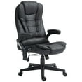HOMCOM 6 Point Vibrating Massage Office Chair with Heat, Microfiber ...