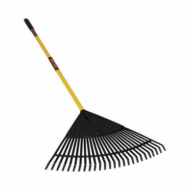Nupla Hand Rake & Hoe Combination Tool with Fiberglass Handle, 4'L ...