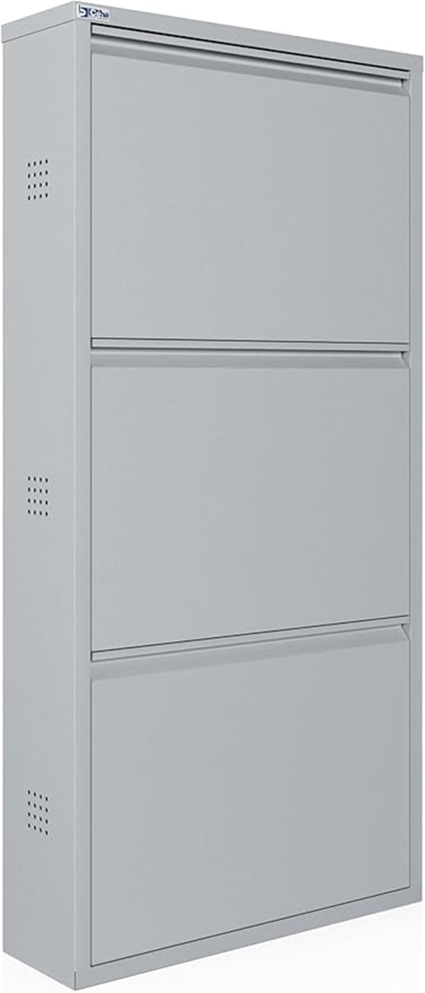 CEHA Metal Shoe Cabinet with Cover, AYK Series, Durable Shoe Storage ...