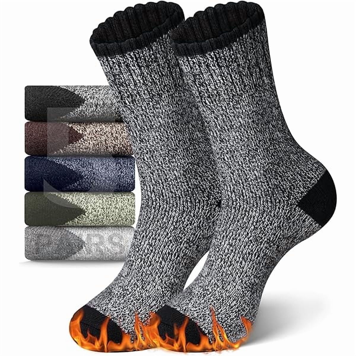 Click here for W829 5 Pairs Merino Wool Socks For Men Warm Hiking... prices
