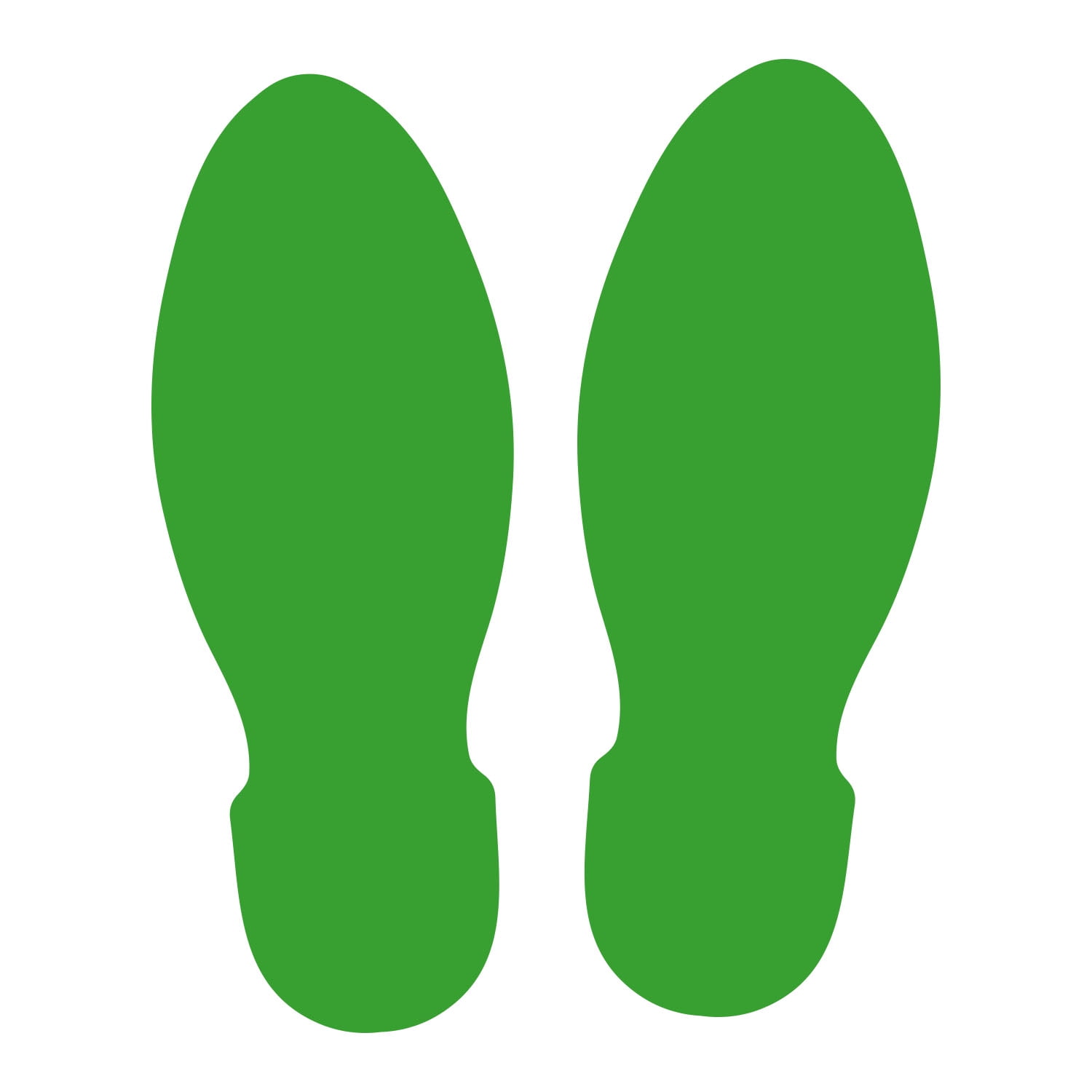 LiteMark 9 Inch Yellow Green Unifoot Footprint Decal Stickers for ...