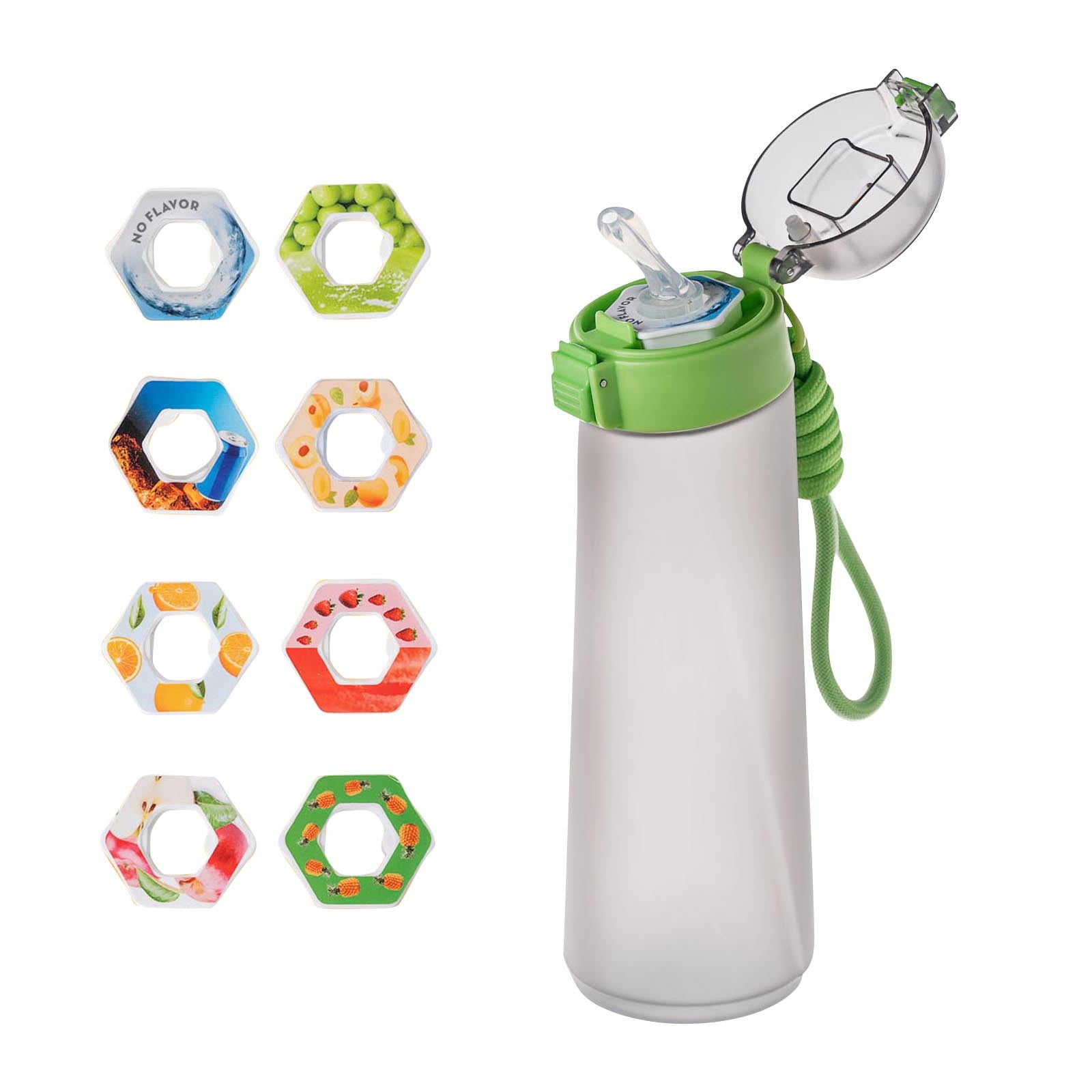 Botella de 850 ml, juego de botella de agua actualizada con pajita para ...