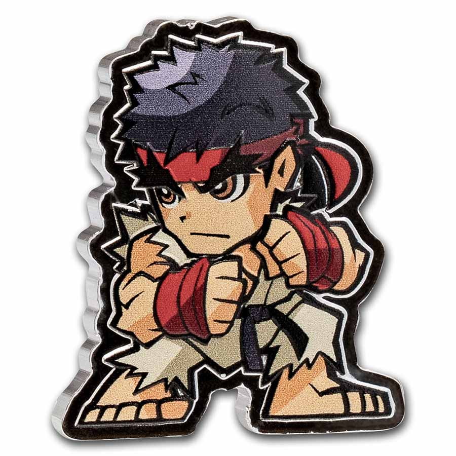 2021 Fiji 1 oz Silver $1 Street Fighter Mini Fighters: Ryu - Walmart.com