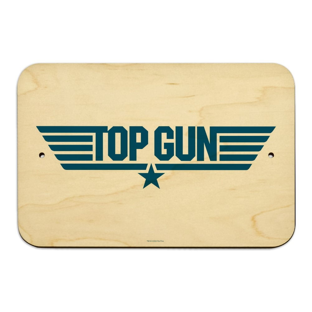 Top Gun Flat Logo Home Business Office Sign - Walmart.com