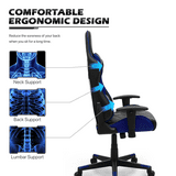 MoNiBloom Ergonomic Video Gaming Chair Game Reclining High Back Racer ...
