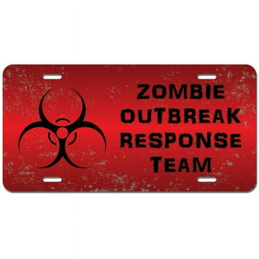 Zombie Hunting License Permit Orange United States - Biohazard Response ...