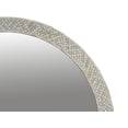 RUDRAKSHA CORPORATION Bone Inlay Mirror Frame, Perfectly Round with ...