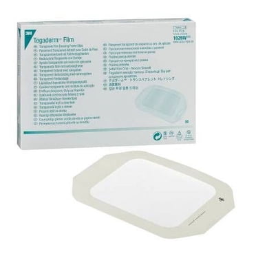 3M Tegaderm Surgical Wound Dressing, 4X10 Sterile Adhesive Film ...