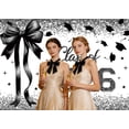 Black Bow Class of 2026 Ceremony Photography Backdrop Coquette Black ...