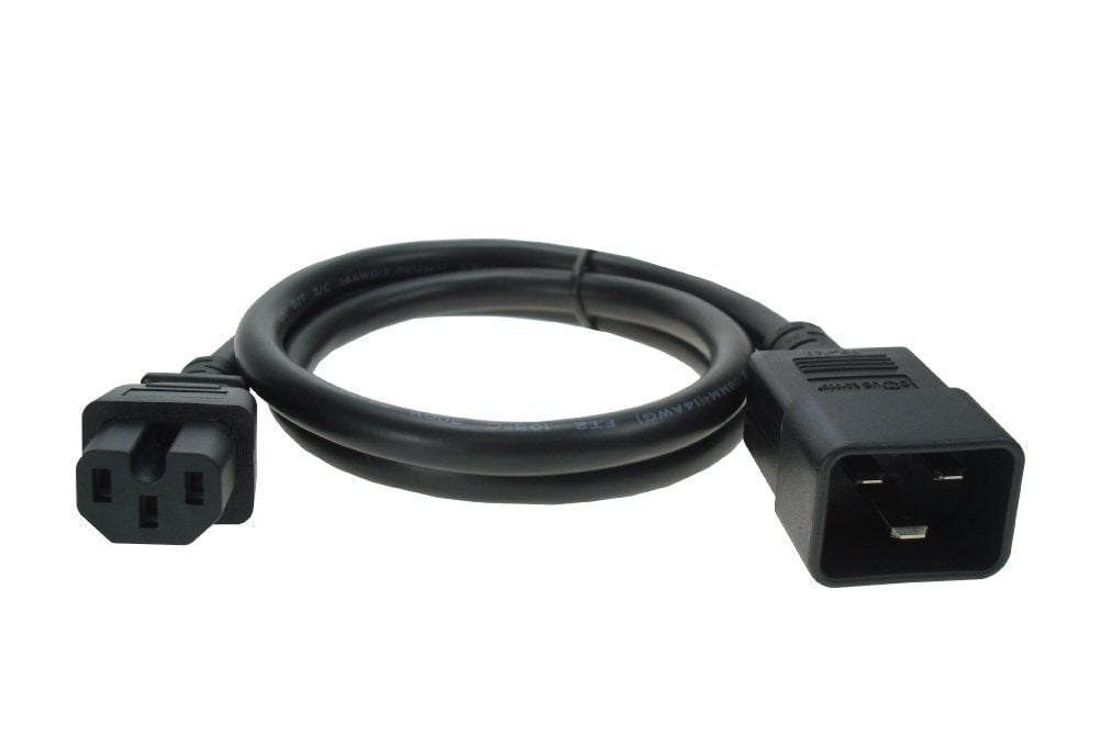 SF Cable IEC320 C20 to C15 Power Cord, 10 feet - 14 AWG - Walmart.com