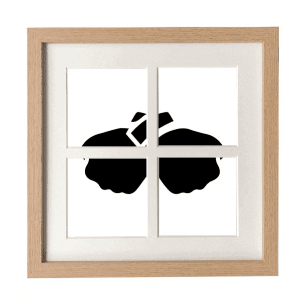 Gesture Fist Outline Pattern Frame Wall Tabletop Display 4 Openings ...