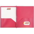 JAM Paper Medium Weight Plastic Presentation Folder with Clasps ...