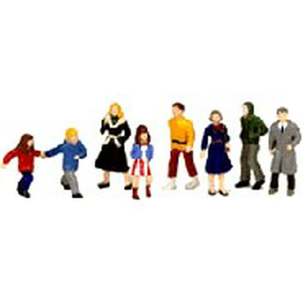 Life-Like SceneMaster HO Scale People Walking Figures - Walmart.com ...