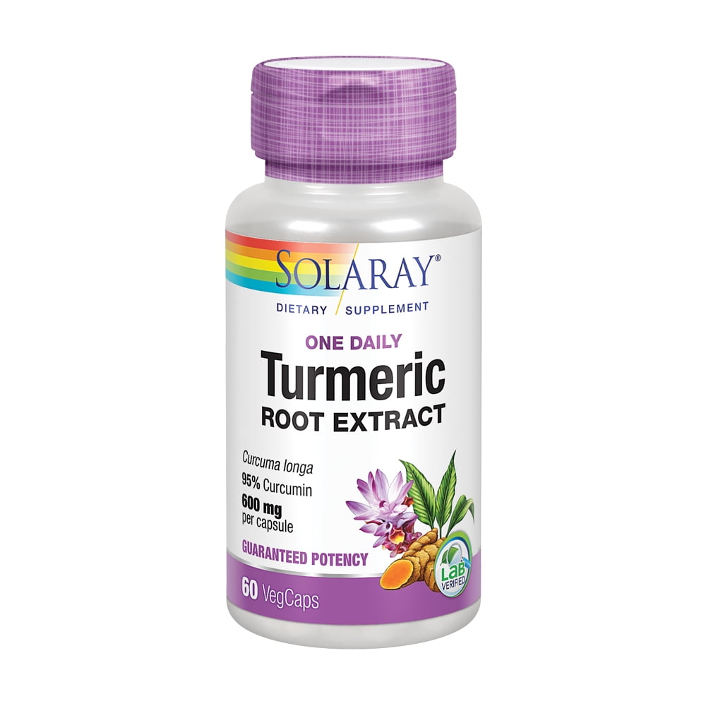 Solaray Turmeric Root Extract 600mg | One Daily | Healthy Joints ...
