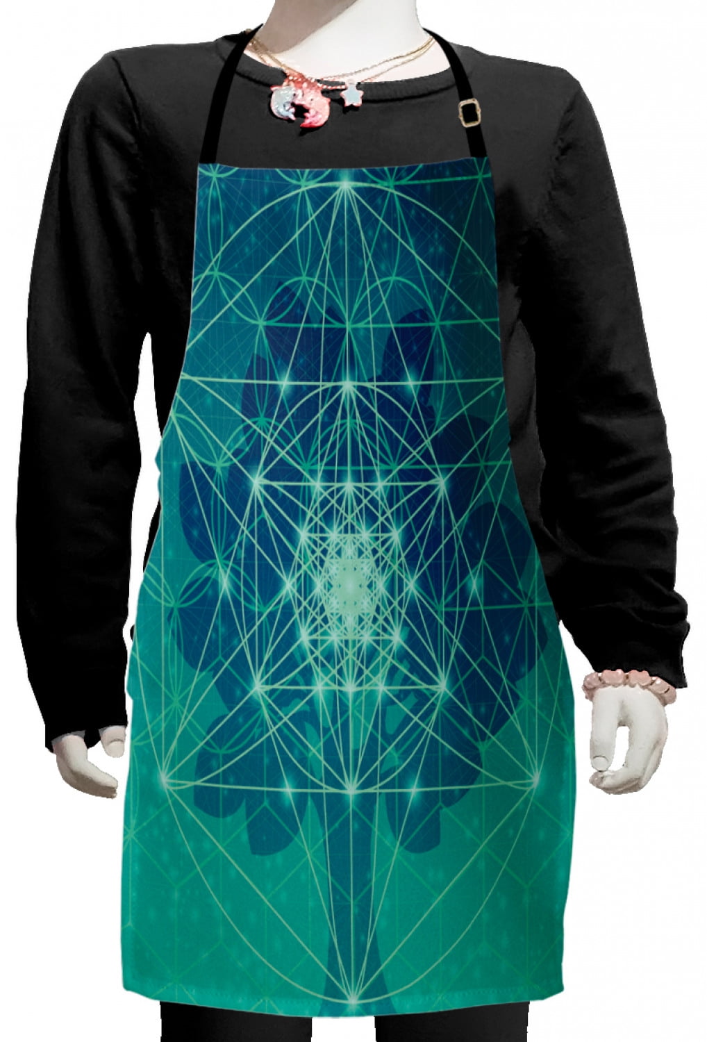 Geometry Kids Apron, Digital Futuristic Tree of Life Space Plains ...