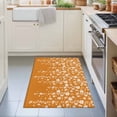 Area Rug 2x3ft Floral Orange Washable Area Rugs for Living Room ...