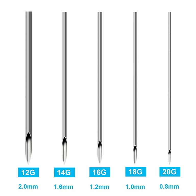 Lip Piercing Needle Size