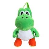 Super Mario Bros Yoshi Plush Backpack, Youth Size, Adjustable Strap ...