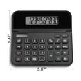 Staples 10-Digit Battery/Solar Powered Basic Calculator Black 2/Pack ...