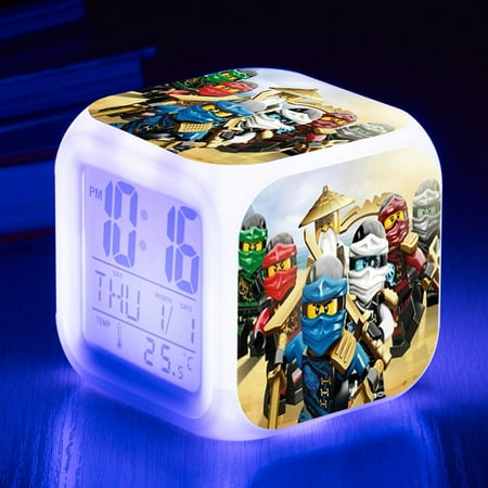 Qianli Ninjago Kids Cartoon Alarm Clock Led Digital Alarm Clock Style 2 ...