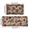 2PCS 4th July Coir Door Mats Outdoor, Home Front Patriotic Welcome Mats ...