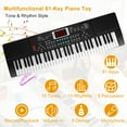 61 Key Kids Piano Toy with Adjustable Stand & Microphone, Electronic ...