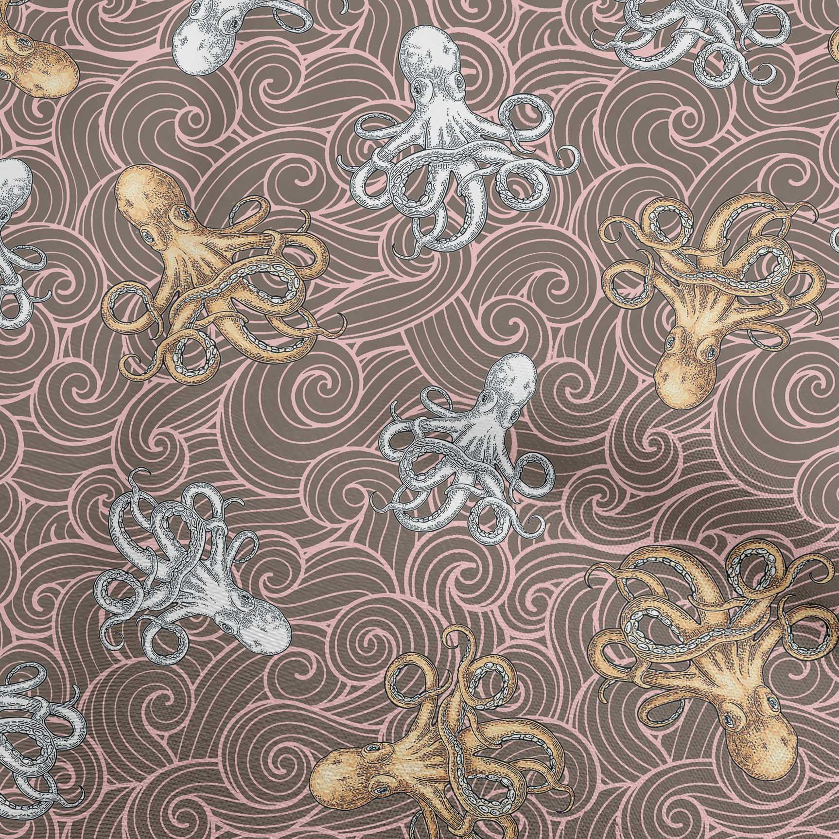 oneOone Cotton Poplin Light Brown Fabric Sea Diy Clothing Quilting ...