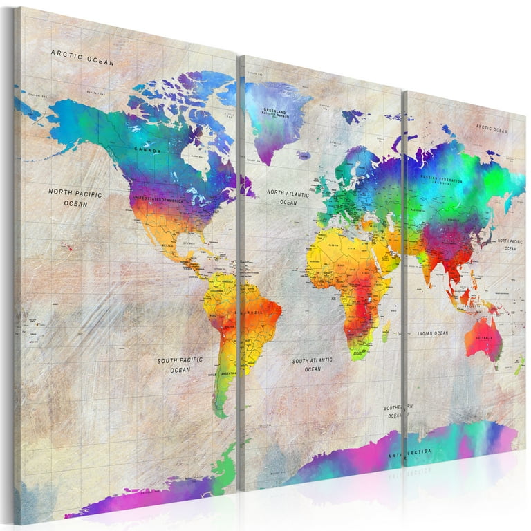 Rainbow World Map