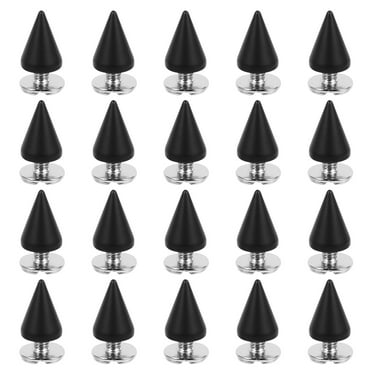 Silver Rivets Cone Shape Spikes Screwback Studs DIY Craft Cool Punk ...