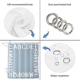 60x72 Inch Shower Curtains for Bathroom, White Letters Fabric Bath ...