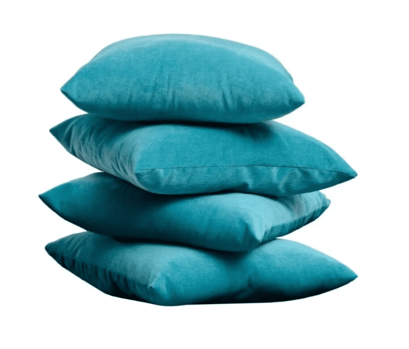 Paquete De 4 Cojines Decorativos Velvet Turquesa Salas Lounge ...
