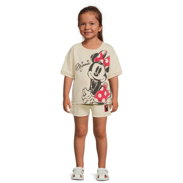 Minnie Mouse Toddler Girls Tee and Shorts Set, 2-Piece, Sizes 12M-5T ...