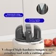 Knife Sharpener,Suction Base Fixed Position Kitchen Blade Grinder With ...