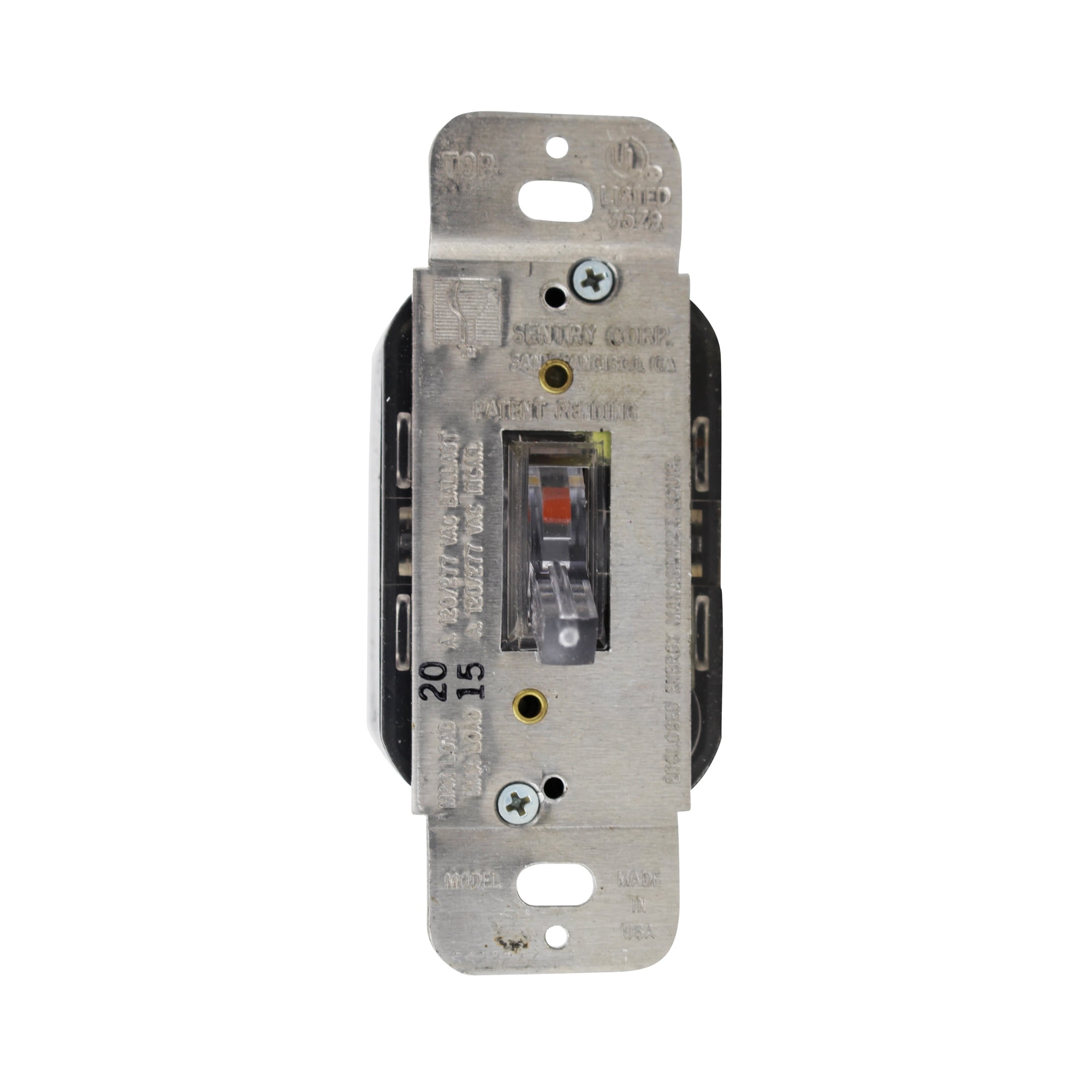 Sentry Switch SS-23277 Three-Way Wall Switch Toggle, Multi-Voltage, 20A ...