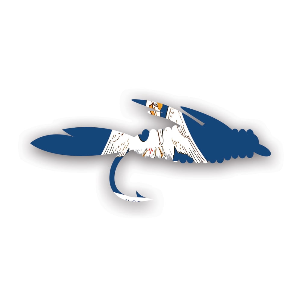 Louisiana Fly Fishing Sticker Decal - Self Adhesive Vinyl ...